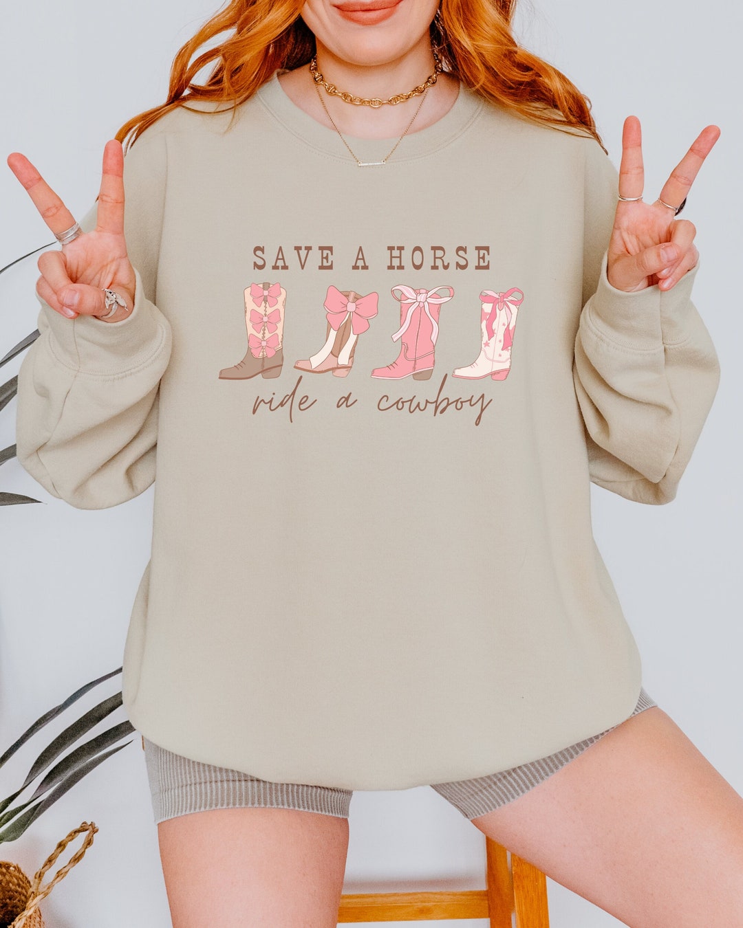 Coquette Cowgirl Boots Coastal Cowgirl Coquette Sweatshirt Rodeo Country Concert Coquette