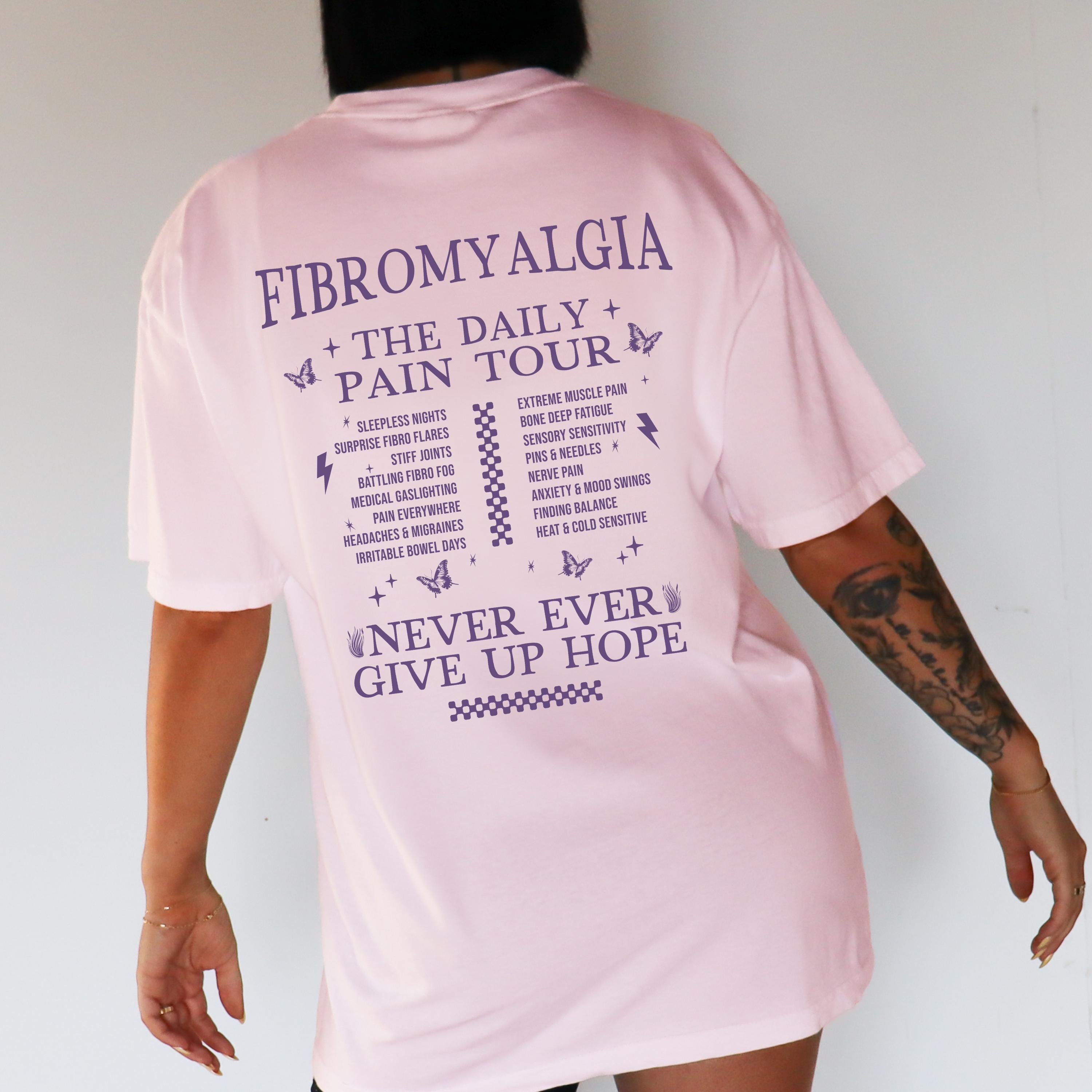 Everything Hurts Fibromyalgia Chronic Pain Tour Shirt Fibro Warrior ...