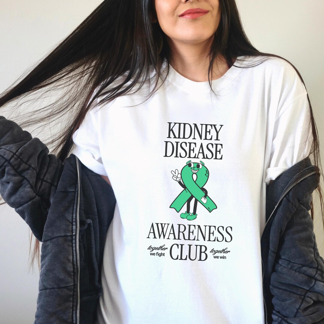 Kidney Disease Awareness Club Shirt Kidney Transplant Gift Kidney Walk ...