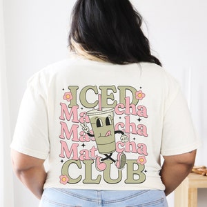 Preppy Iced Matcha Club Y2K Shirt Matcha Lover Gift for Matcha Tea ...