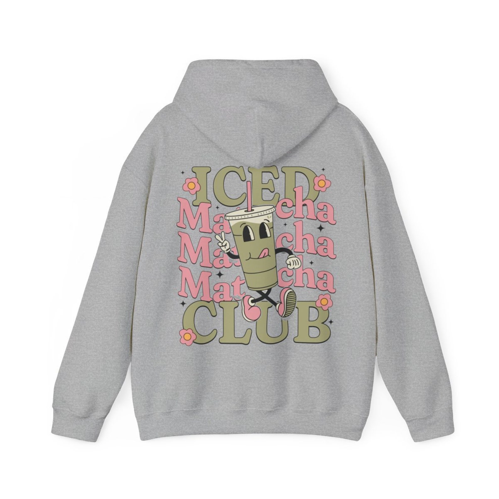 Preppy Iced Matcha Club Y2K Hoodie Matcha Lover Gift for Matcha Tea ...