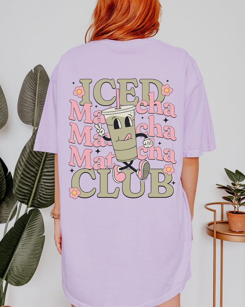Preppy Iced Matcha Club Y2K Shirt Matcha Lover Gift for Matcha Tea ...