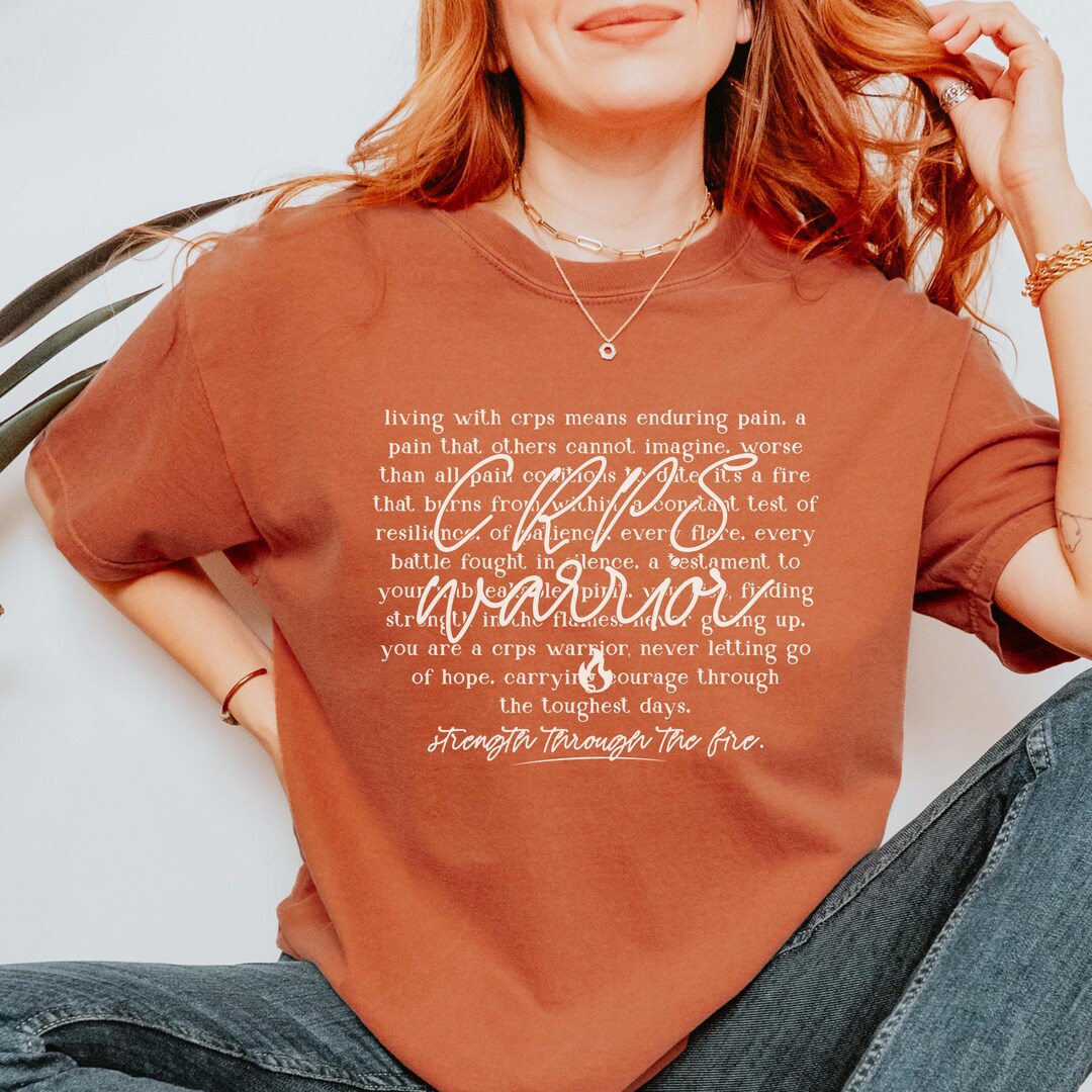 CRPS Warrior Shirt Inspirational Complex Regional Pain Syndrome Orange ...