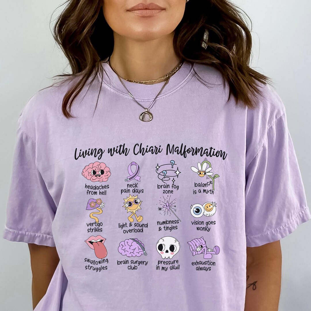 Living With Chiari Malformation Shirt - Chiari Malformation Awareness ...