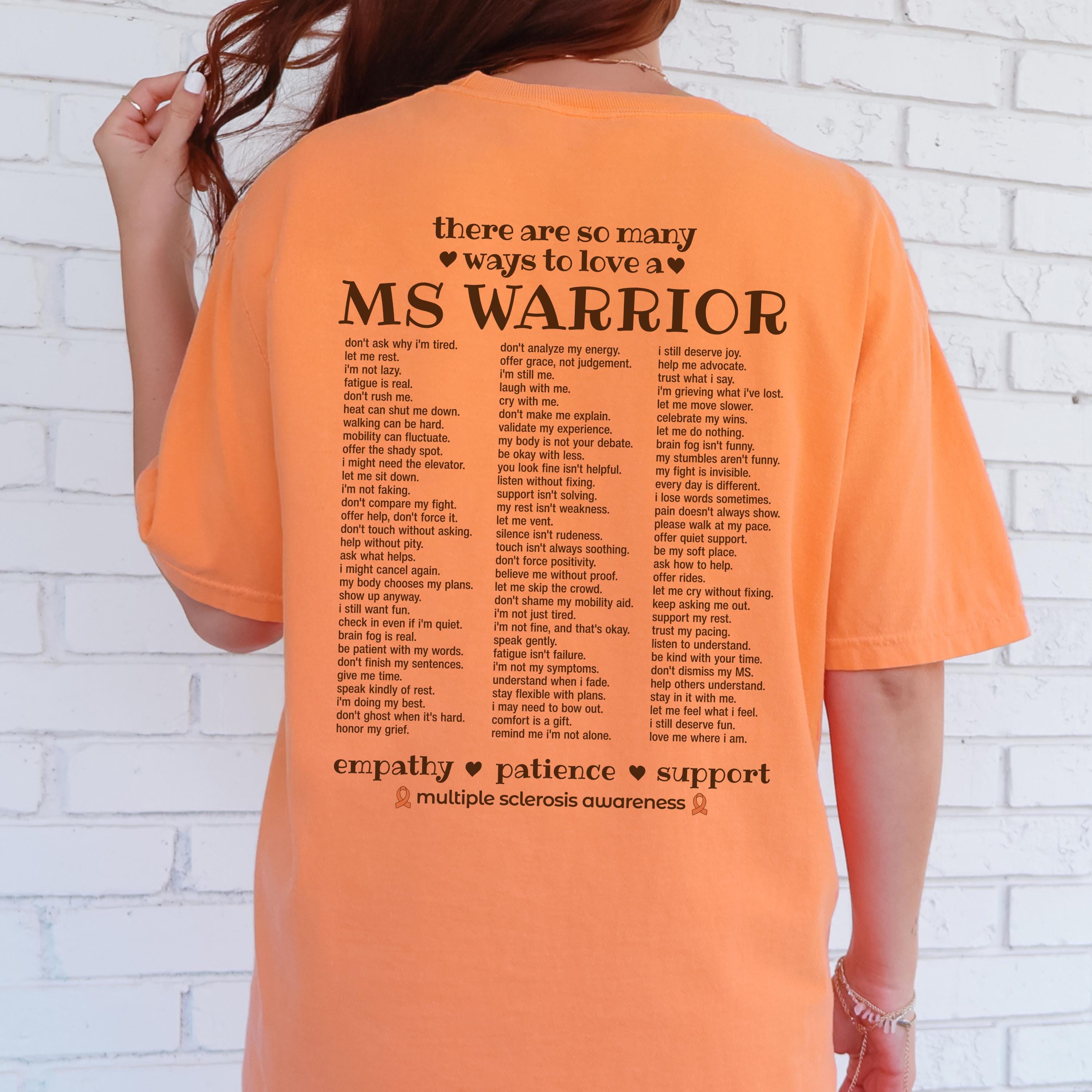 Ways to Love A MS Warrior Shirt Multiple Sclerosis Awareness Shirt MS ...