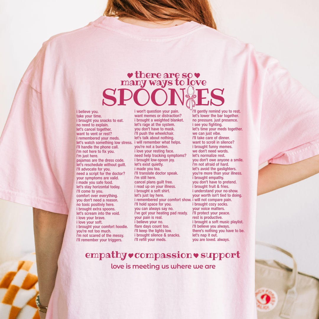 Ways to Love A Spoonie Shirt Chronic Illness Tshirt Invisible Illness ...