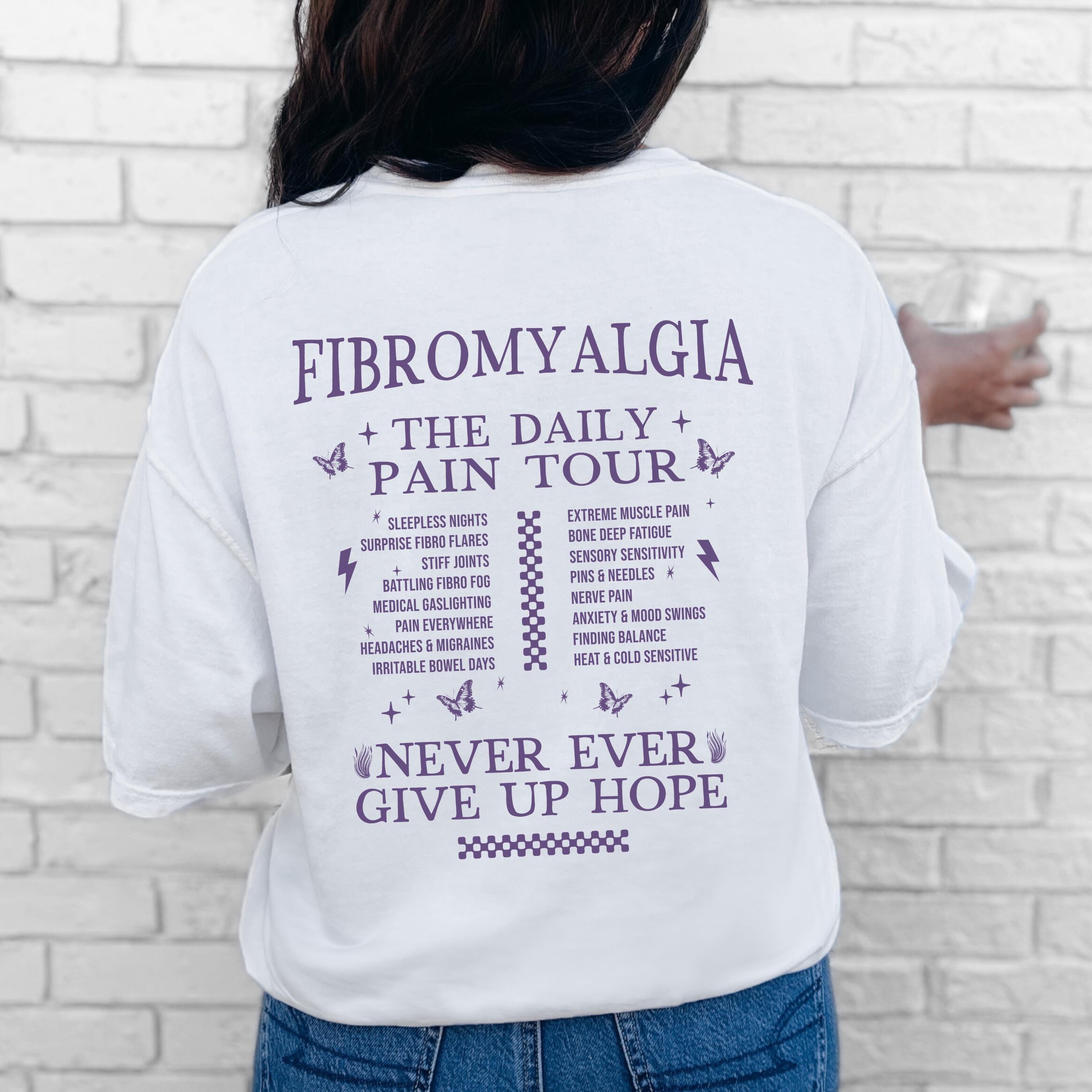Everything Hurts Fibromyalgia Chronic Pain Tour Shirt Fibro Warrior ...