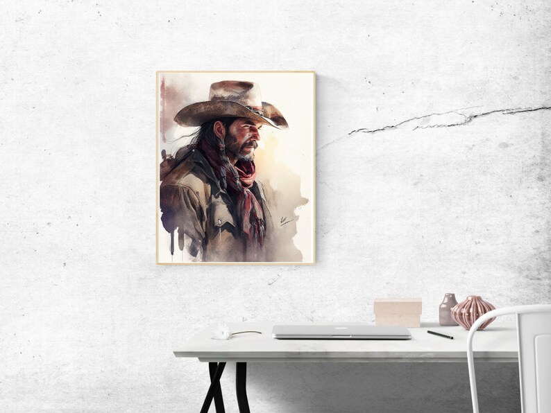 Limited Run | "peer" Printable Digital Western Cowboy Wall Art ...