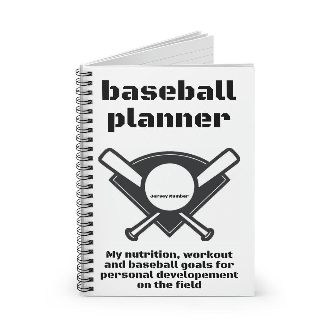 Baseball Workout and Fitness Planner- Spiral, Ruled Line - Etsy