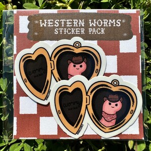 Western Worms Sticker Pack Weatherproof - Etsy
