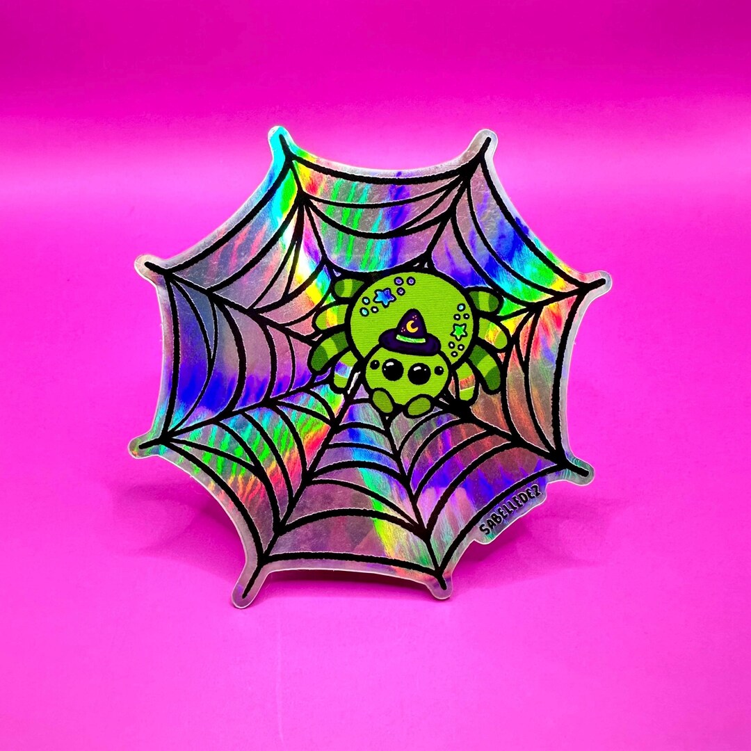 Jumping Spider | Halloween | Weatherproof Sticker - Etsy