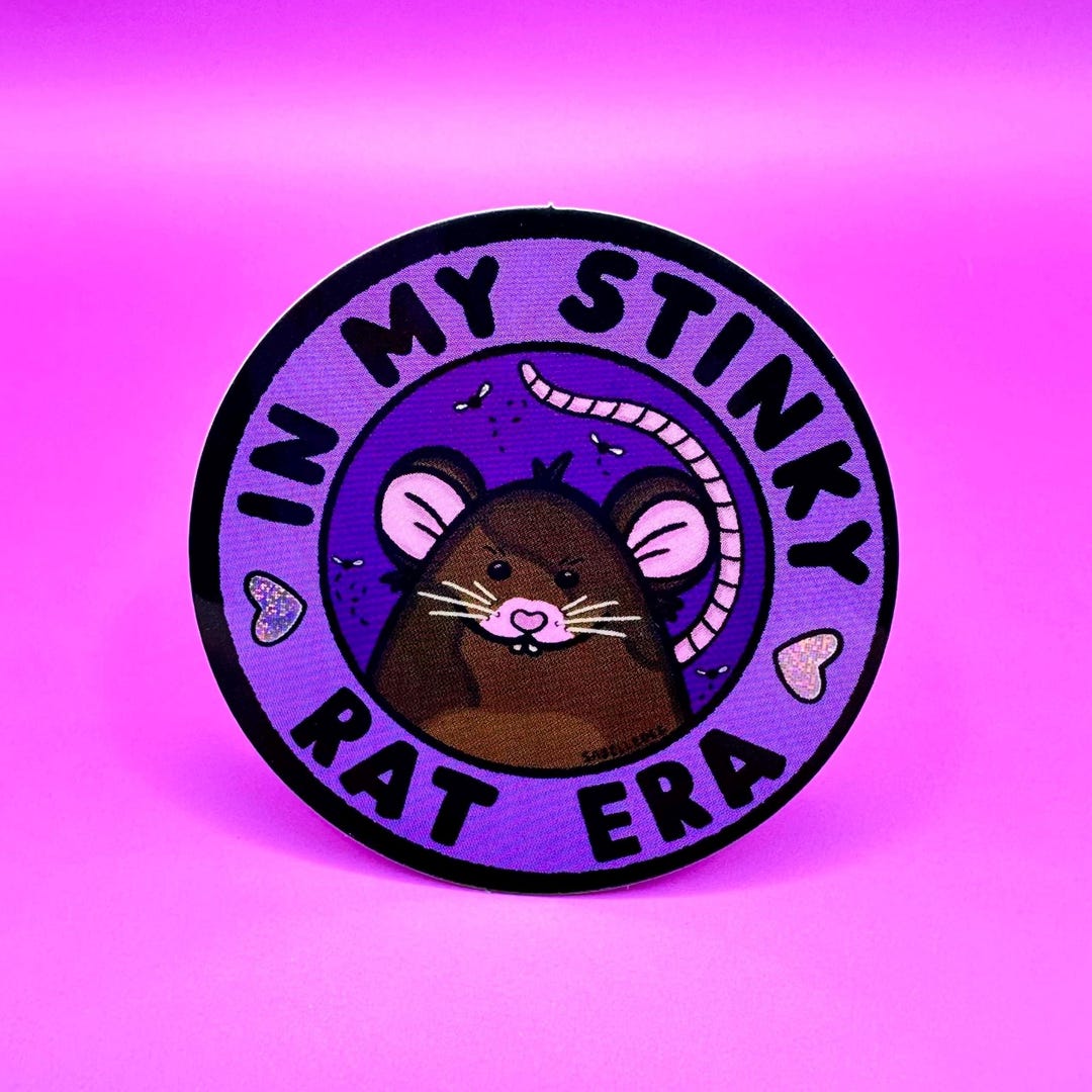 Stinky Rat Era Sticker Vinyl Sticker Weatherproof - Etsy