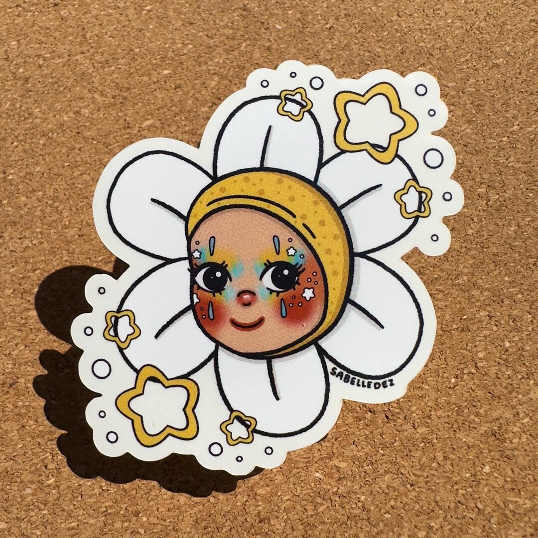 Daisy Clown | Sonny Angel | Weatherproof Sticker - Etsy