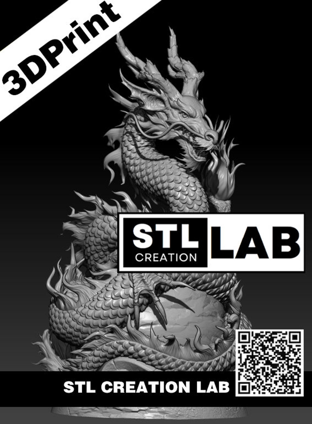Coiling Dragon STL File - 3D File 3D Printer Coiling Dragon STL Files ...
