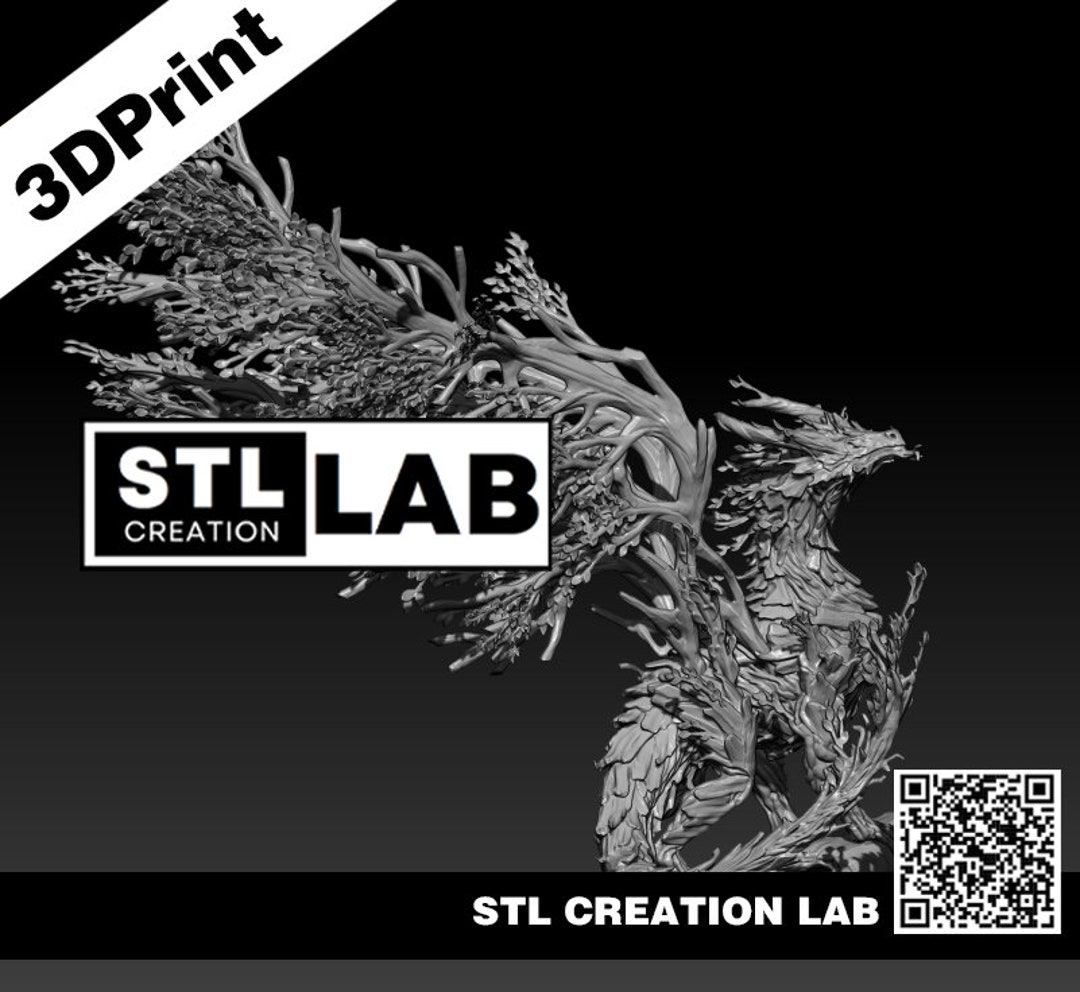 The Forest Dragon STL File - 3D File 3D Printer the Forest Dragon STL ...