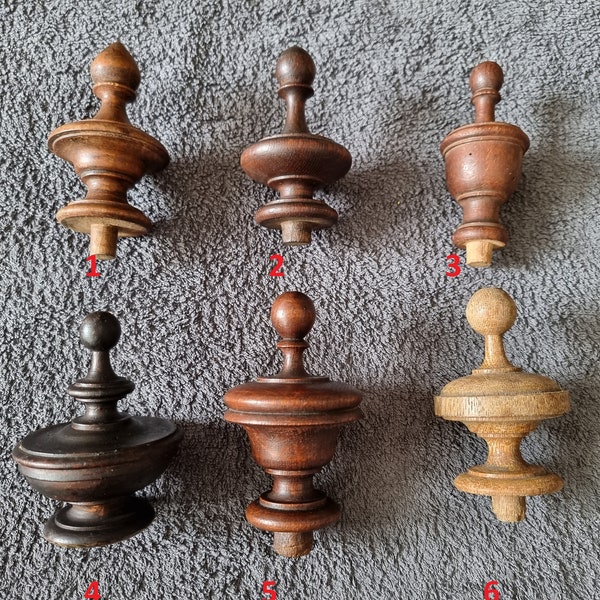 Wooden Finials - Etsy