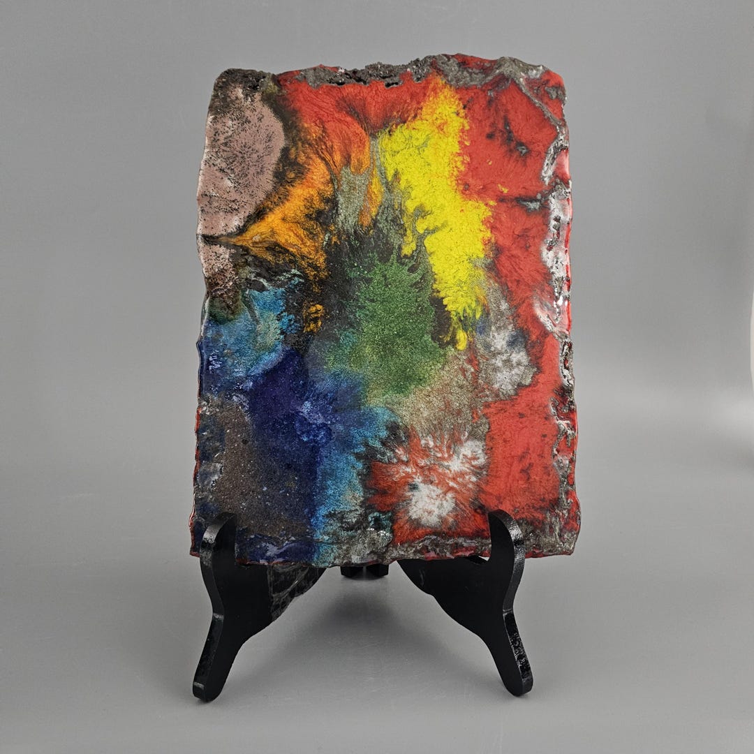 Vintage West German Fat Lava Wall Plaque Made by Vulkan Keramik ...