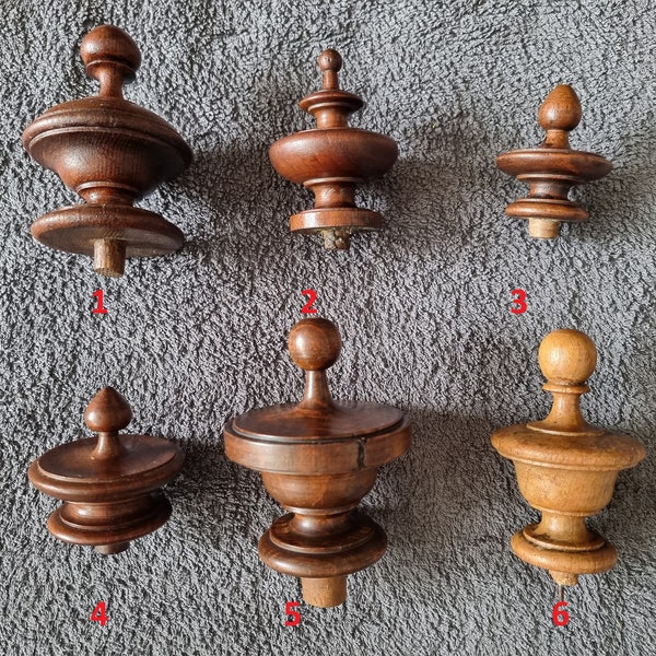 Wooden Finials - Etsy