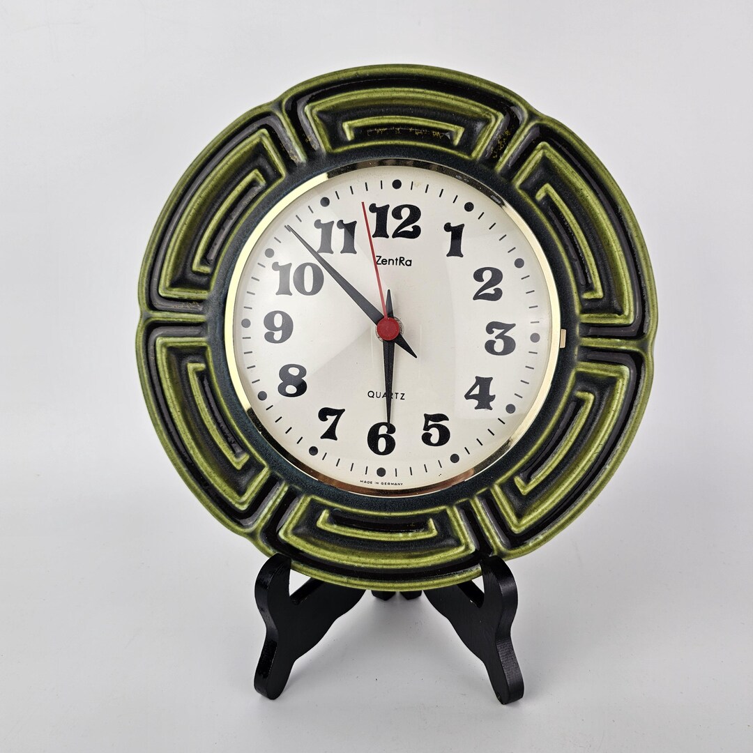 Vintage West German Fat Lava Wall Clock Made by Zentra. Form Number ...