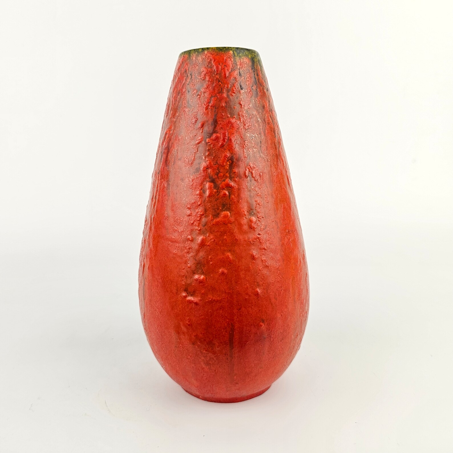 A West German Fat Lava Vase by Ruscha Keramik. "vulkano" Glaze. - Etsy