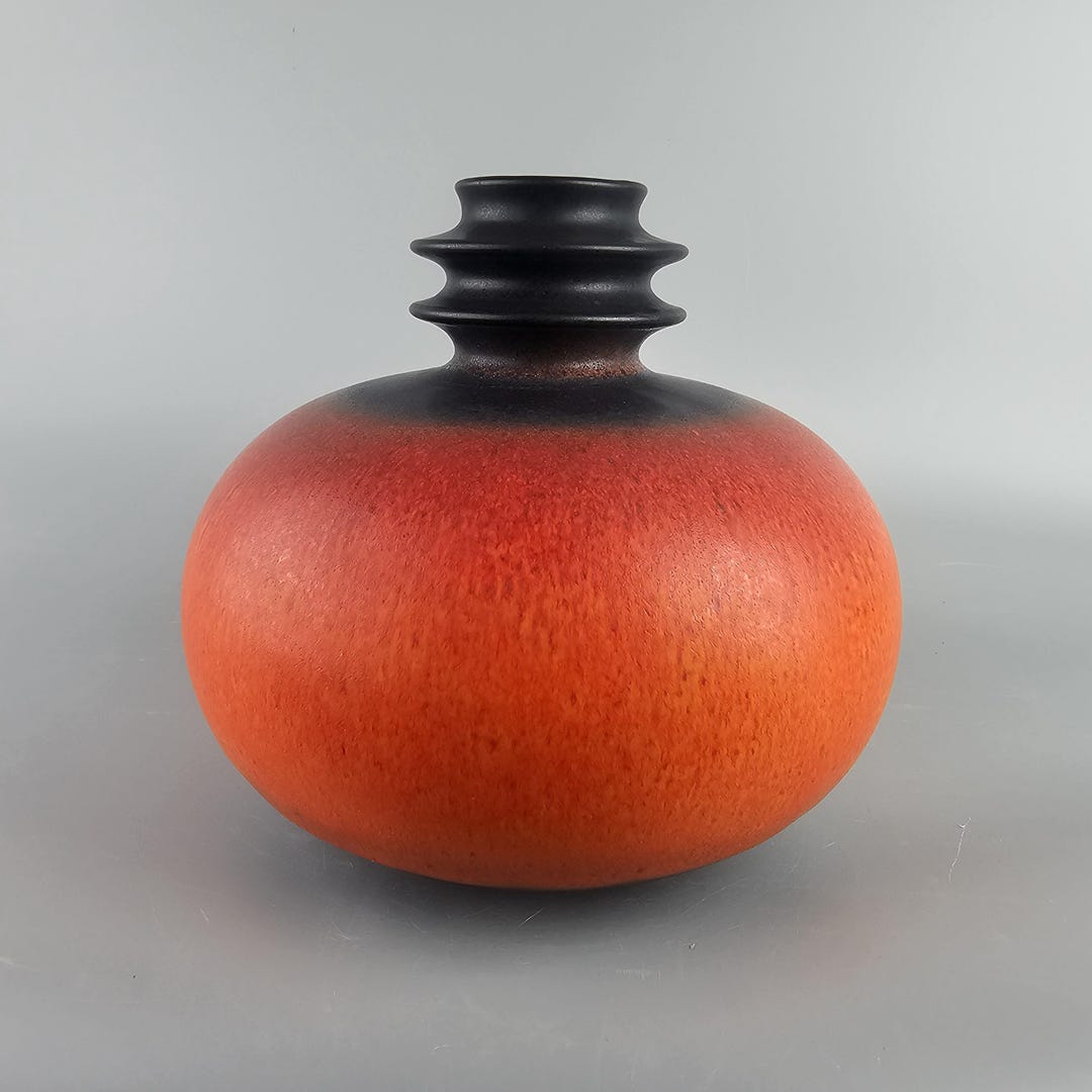 Vintage West German Fat Lava Vase Made by Carstens Tonnieshof. Shape ...