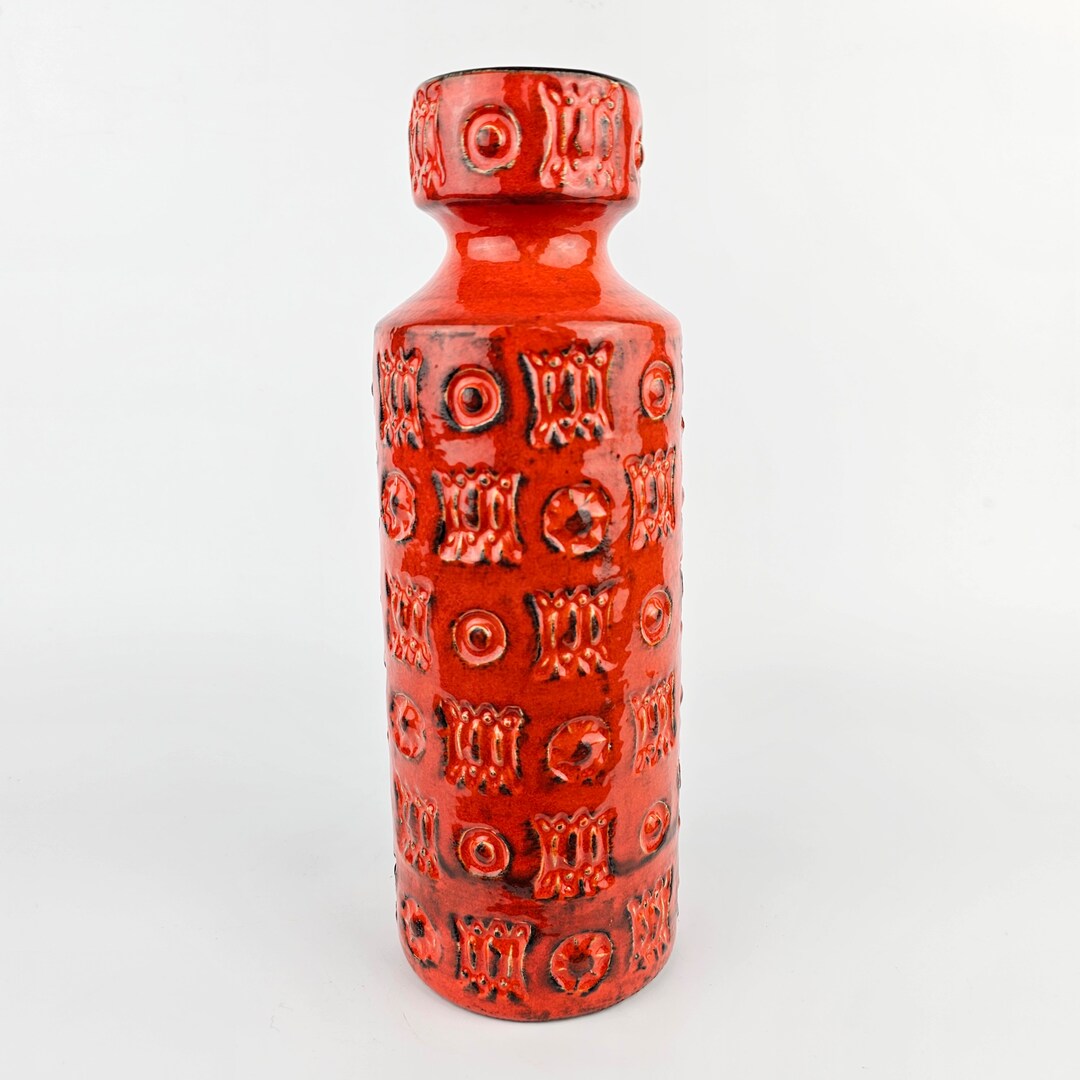 A West German Fat Lava Vase by Spara. the Vase is Numbered 617/28. - Etsy