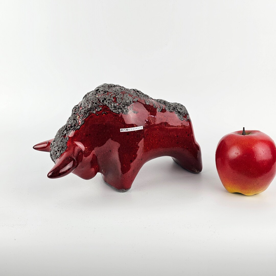 Large Fat Lava west Germany Bull Made by Otto - Etsy