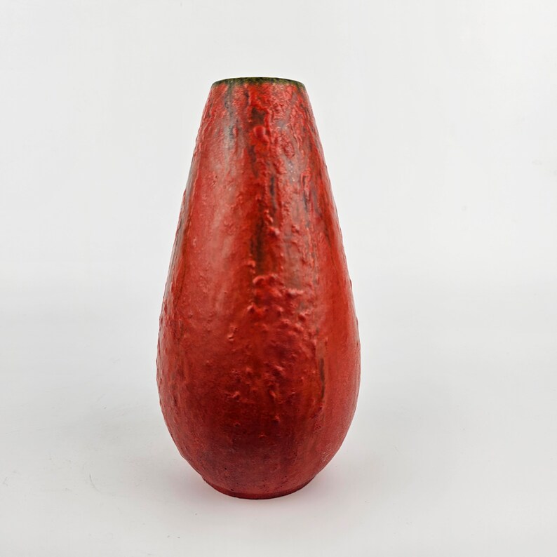 A West German Fat Lava Vase by Ruscha Keramik. "vulkano" Glaze. - Etsy