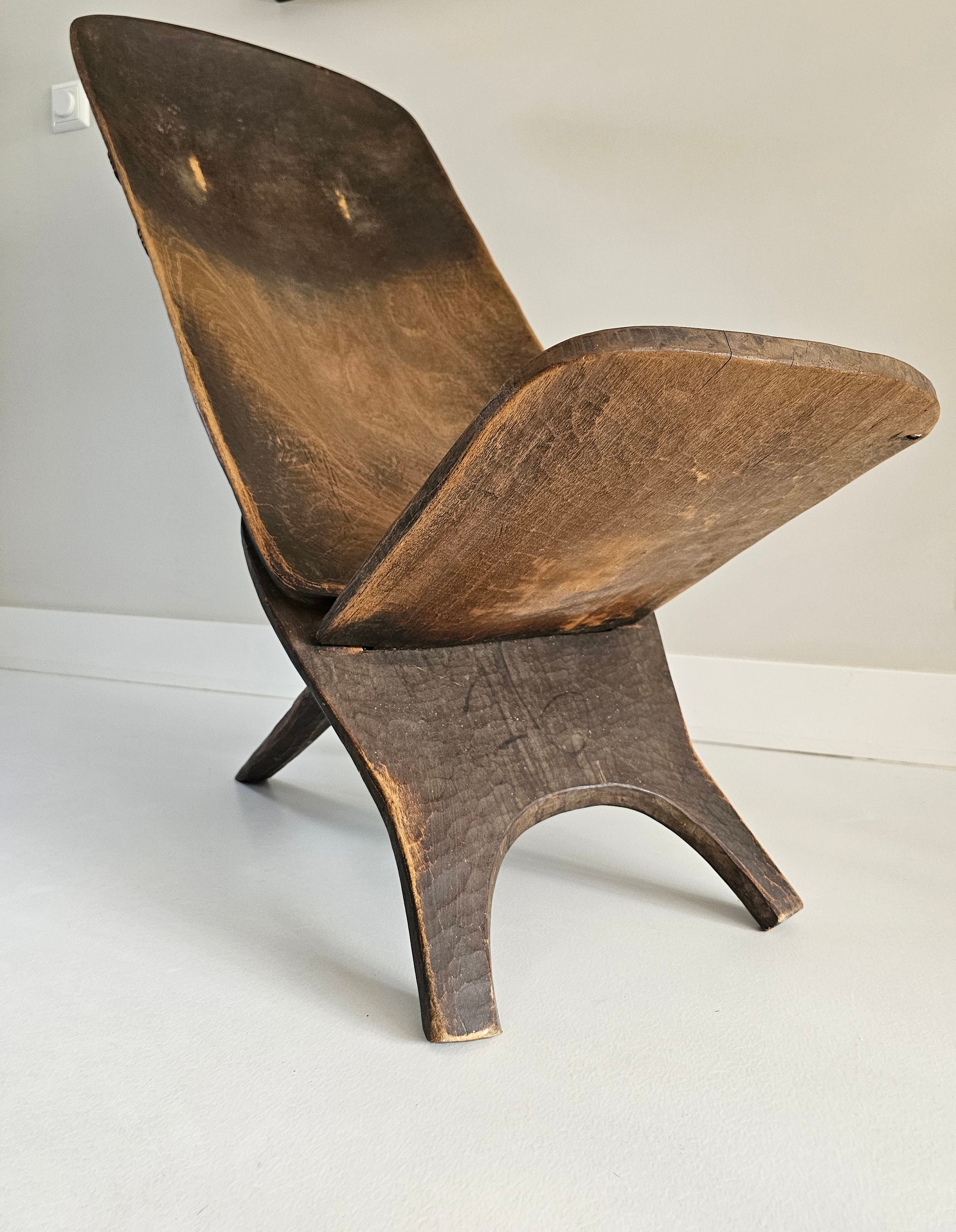 Mid-century Handmade Vintage African Tribal Wooden Chair - Etsy