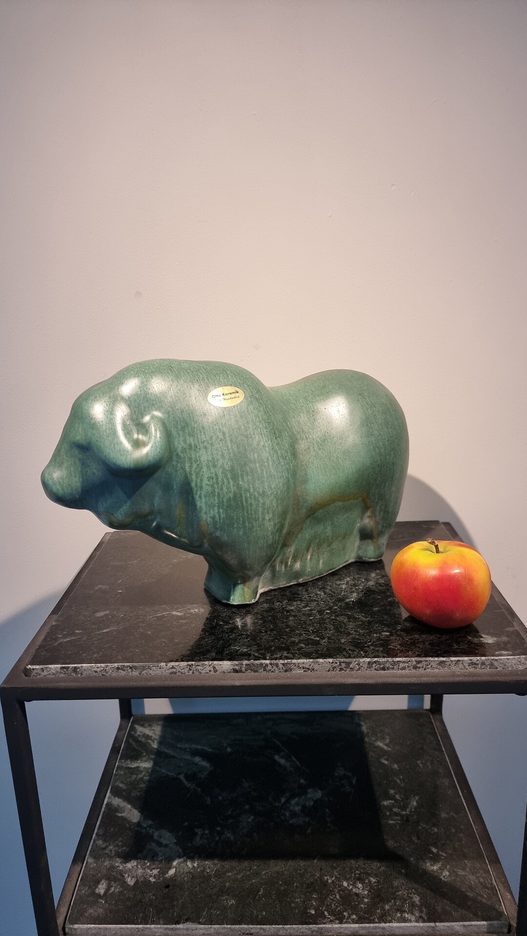 Green Fat Lava West Germany Bull / Buffalo, Made by Otto Keramik - Etsy
