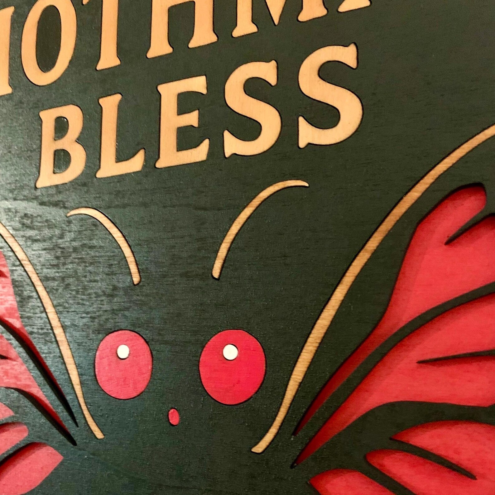 Mothman Bless This House Wall Sign - Etsy