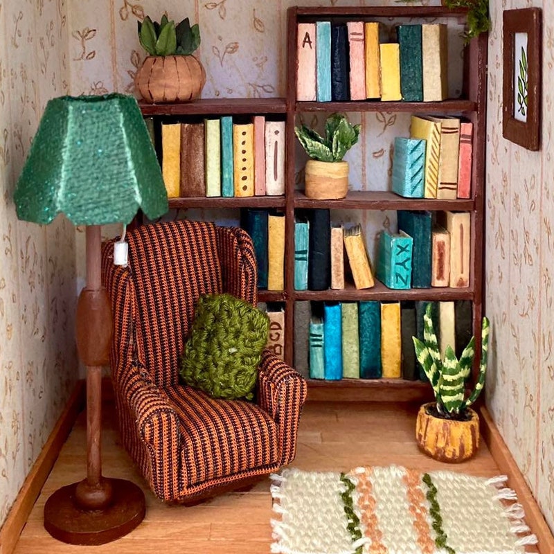 Bookshelf Diorama - Etsy