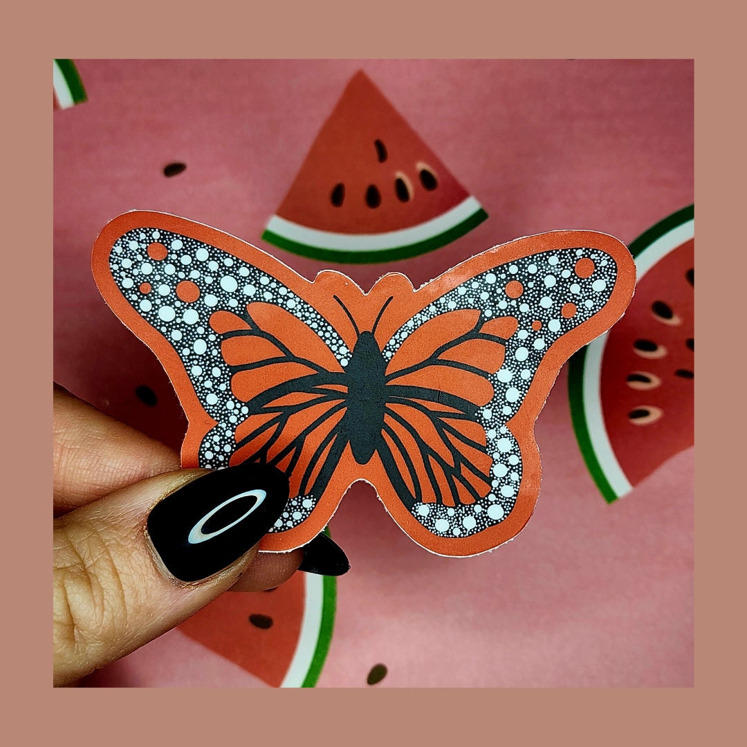 Monarch Butterfly Stickers Original Art - Etsy