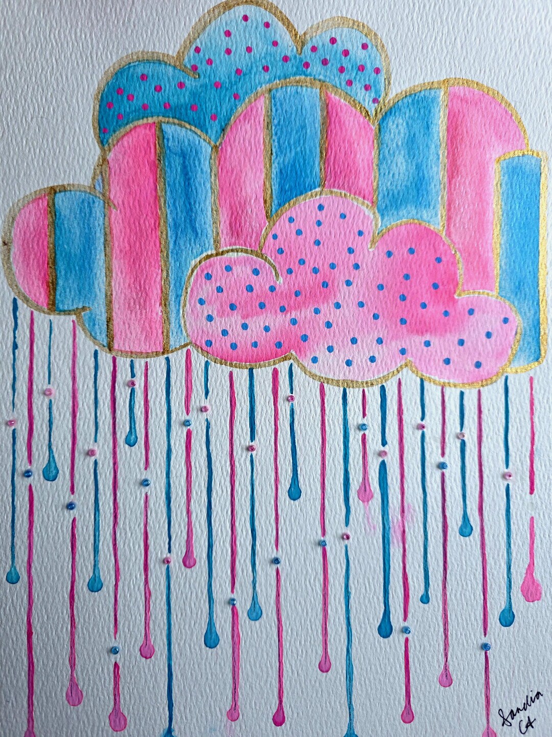9x12 Transgender Pride Watercolor Painting - Etsy