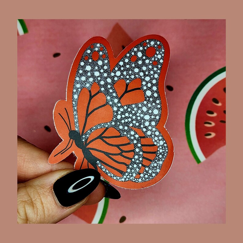 Monarch Butterfly Stickers Original Art - Etsy