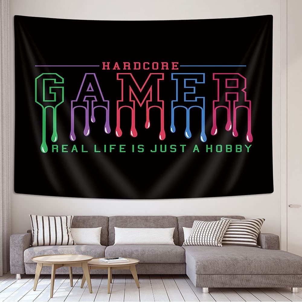 Game Tapestry Wall | Game Room | Gamer Room Decor | Wall Tapestry ...