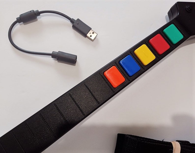 Xbox 360 Guitar Hero X-plorer Guitar Wired Controller Bundle With 2 ...