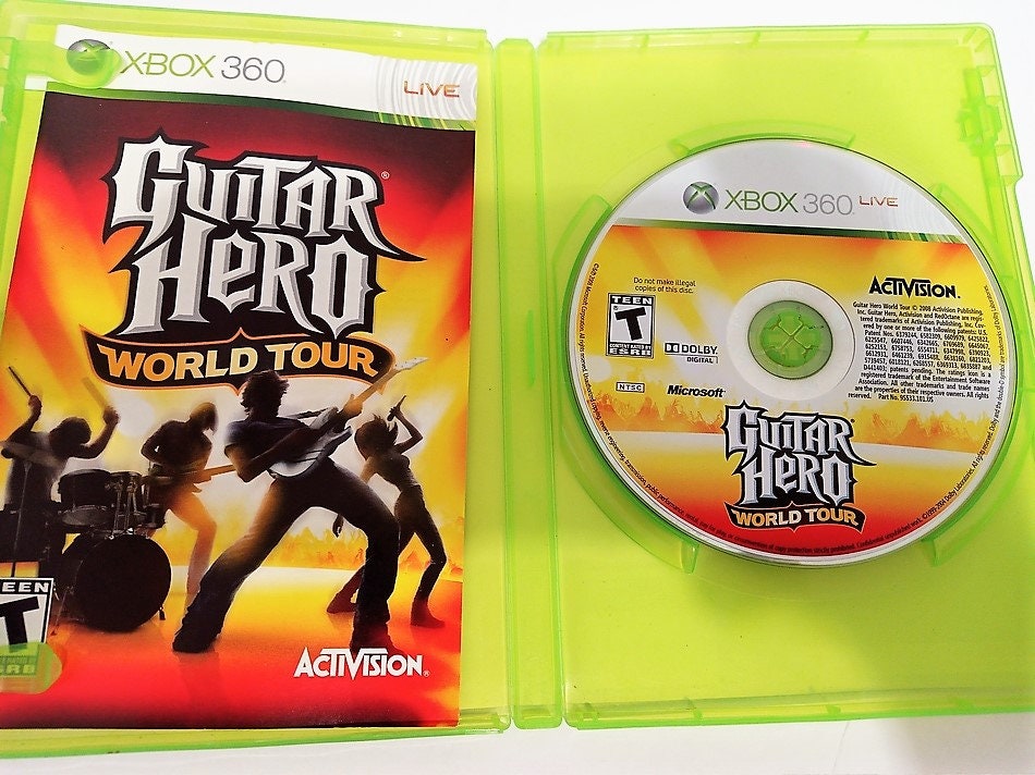 Xbox 360 Guitar Hero X-plorer Guitar Wired Controller Bundle With 2 ...