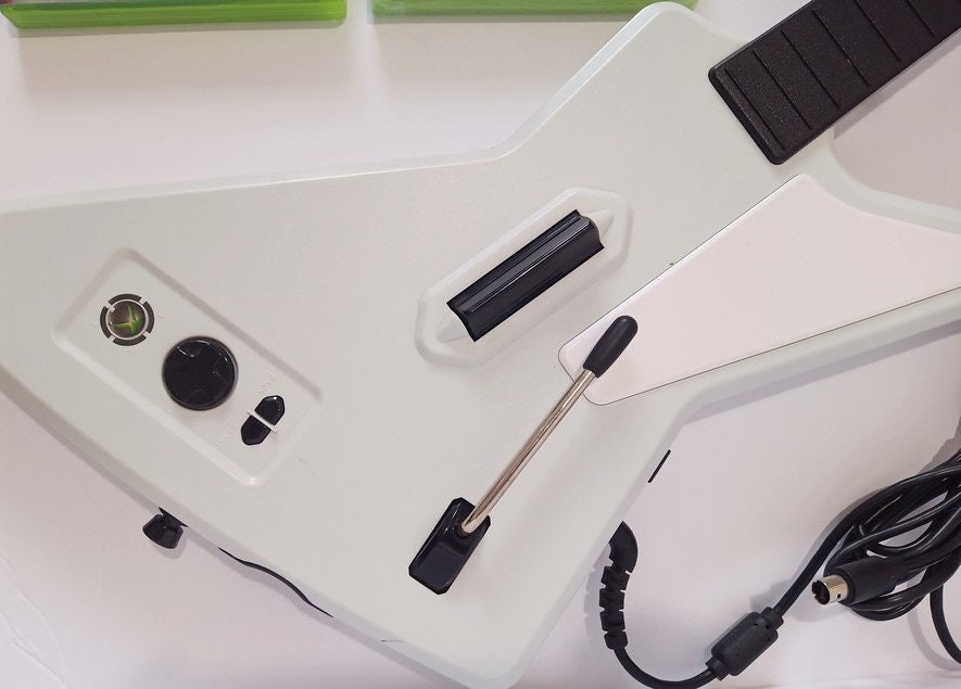 Xbox 360 Guitar Hero X-plorer Guitar Wired Controller Bundle With 2 ...