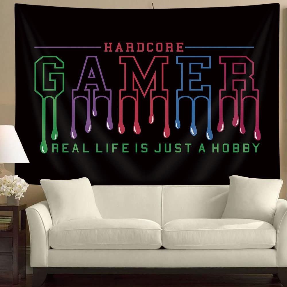 Game Tapestry Wall | Game Room | Gamer Room Decor | Wall Tapestry ...