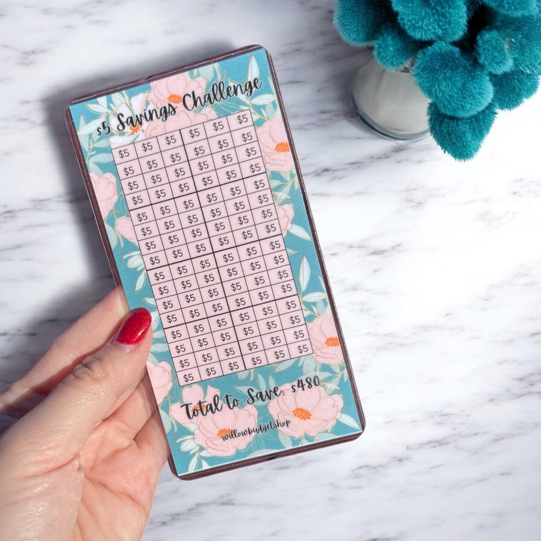 5 Dollar Savings Challenge - Etsy