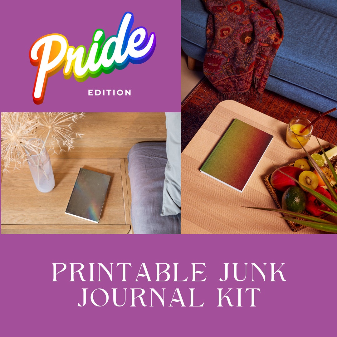 Pride Printable Junk Journal Kit- Rainbow / LGBTQ / Queer - Etsy