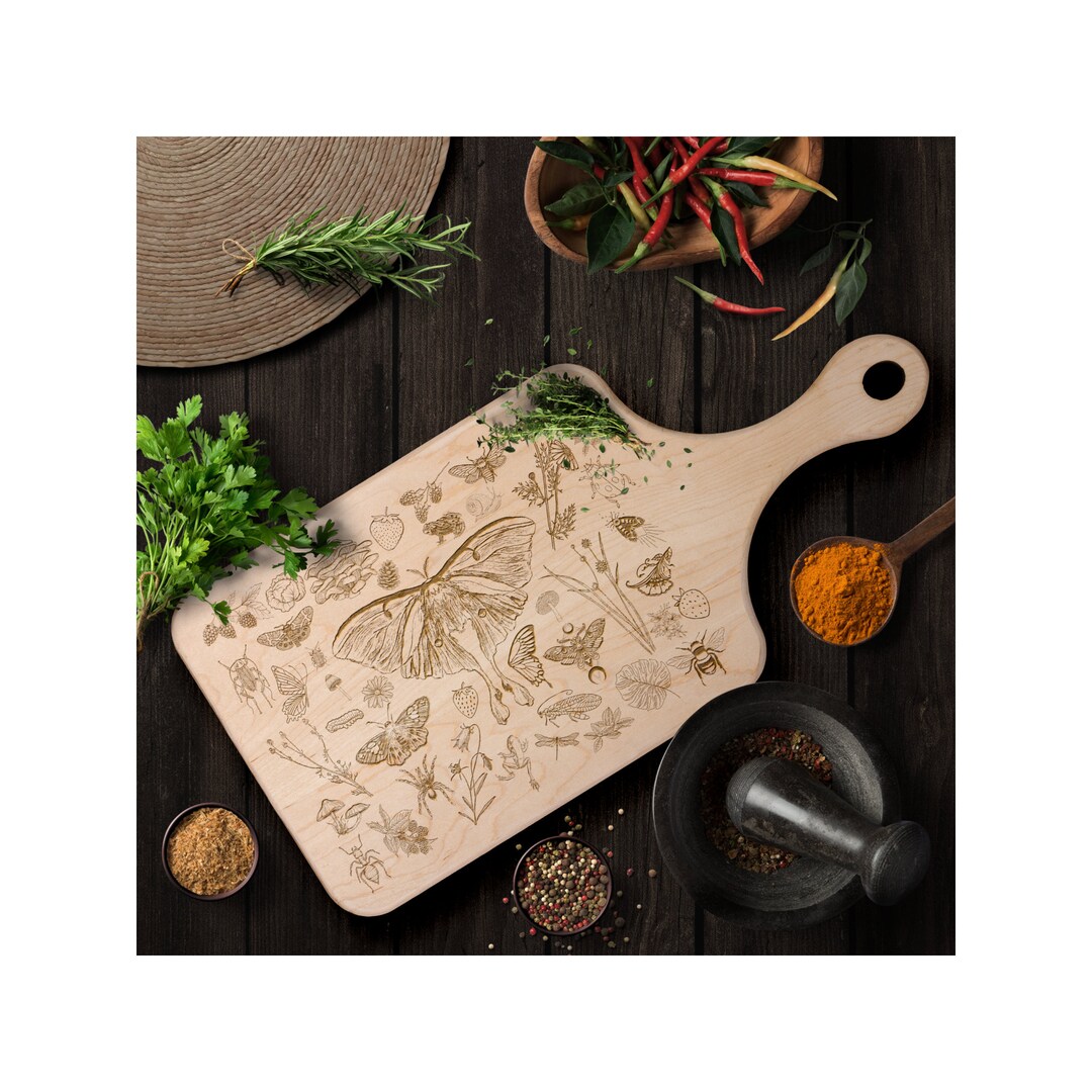 Dark Academia Cottagecore Cutting Board Gift for the Book Lover or ...
