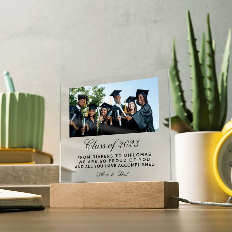 CUSTOM PHOTO From Diapers to Diplomas Graduation Plaque - Etsy