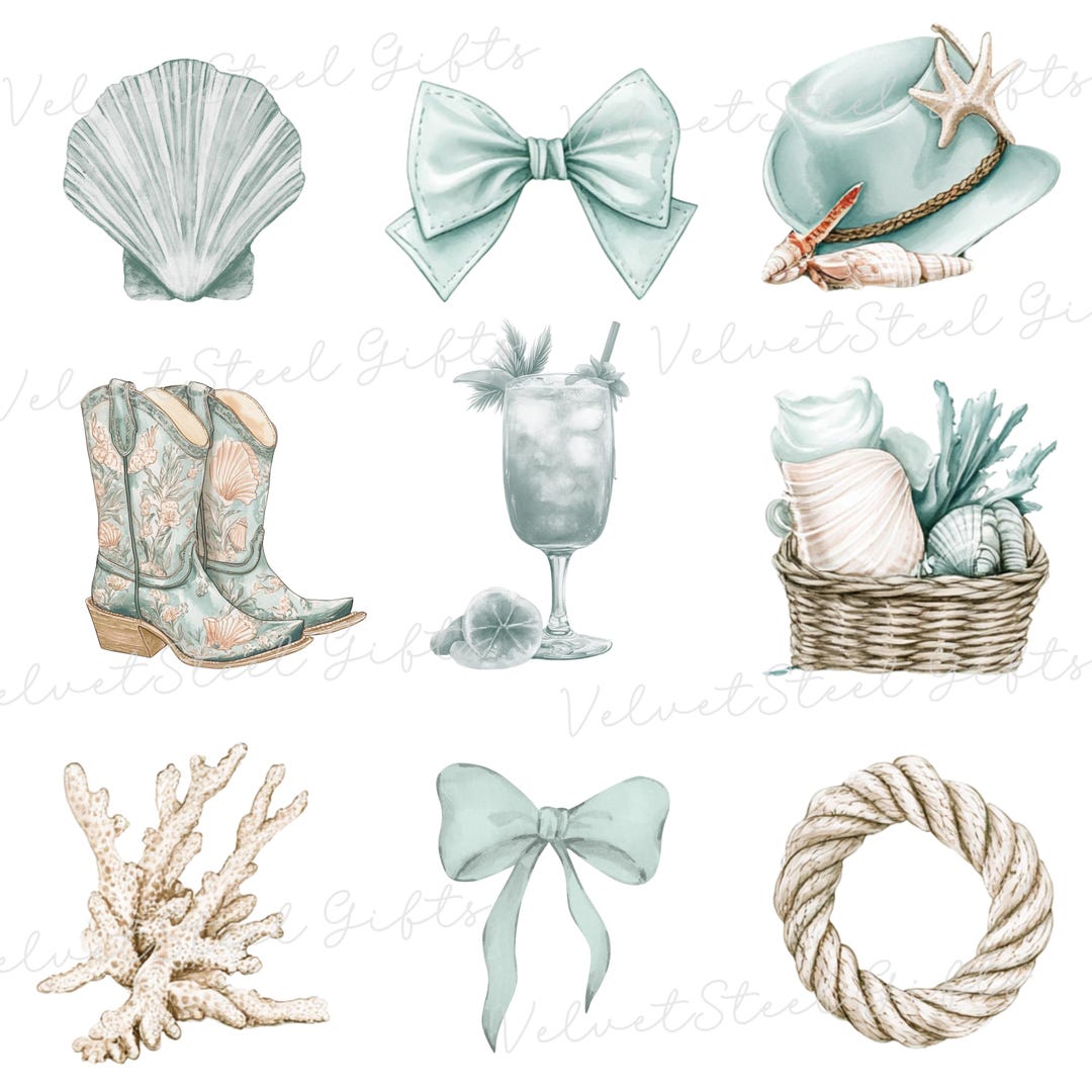 Coastal Cowboy Grid Western Themed With a Nautical Nod Digital Art - Etsy