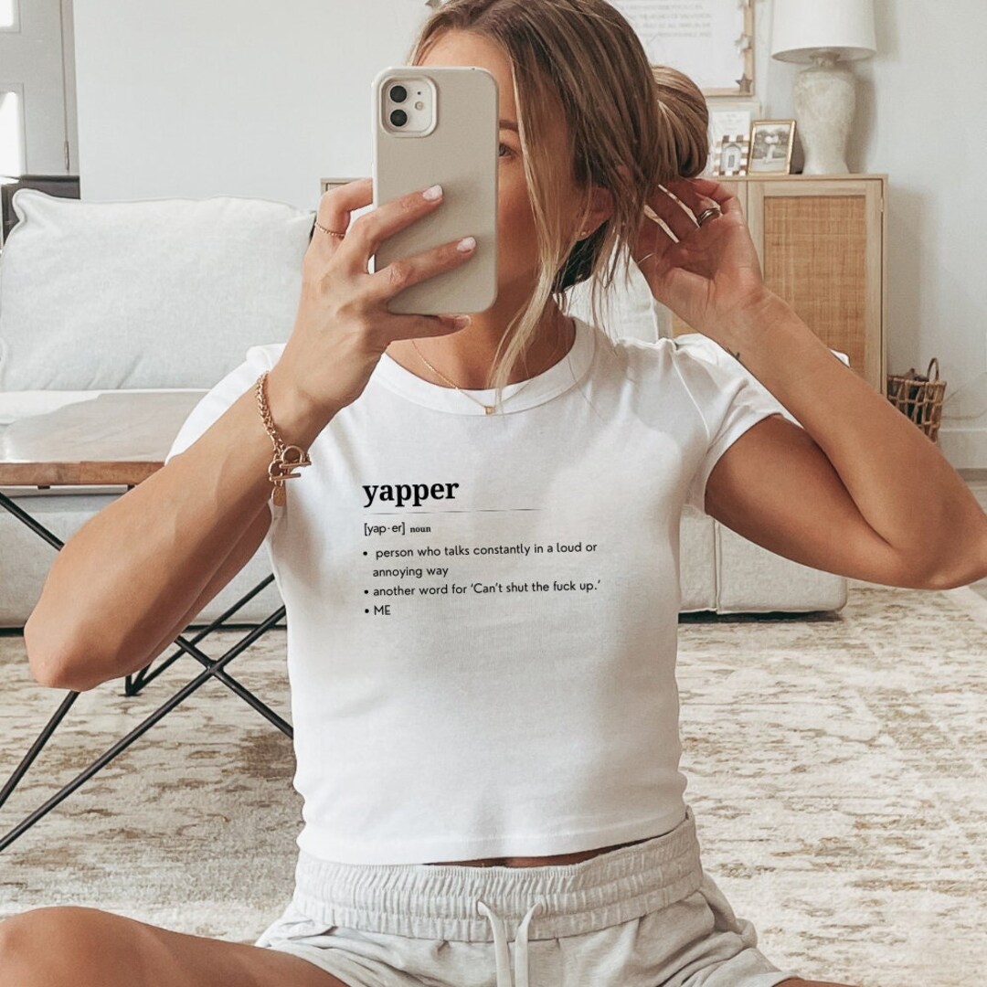 Yapper Definition Baby Tee Y2k for the Summer Season Great for a Yapper ...