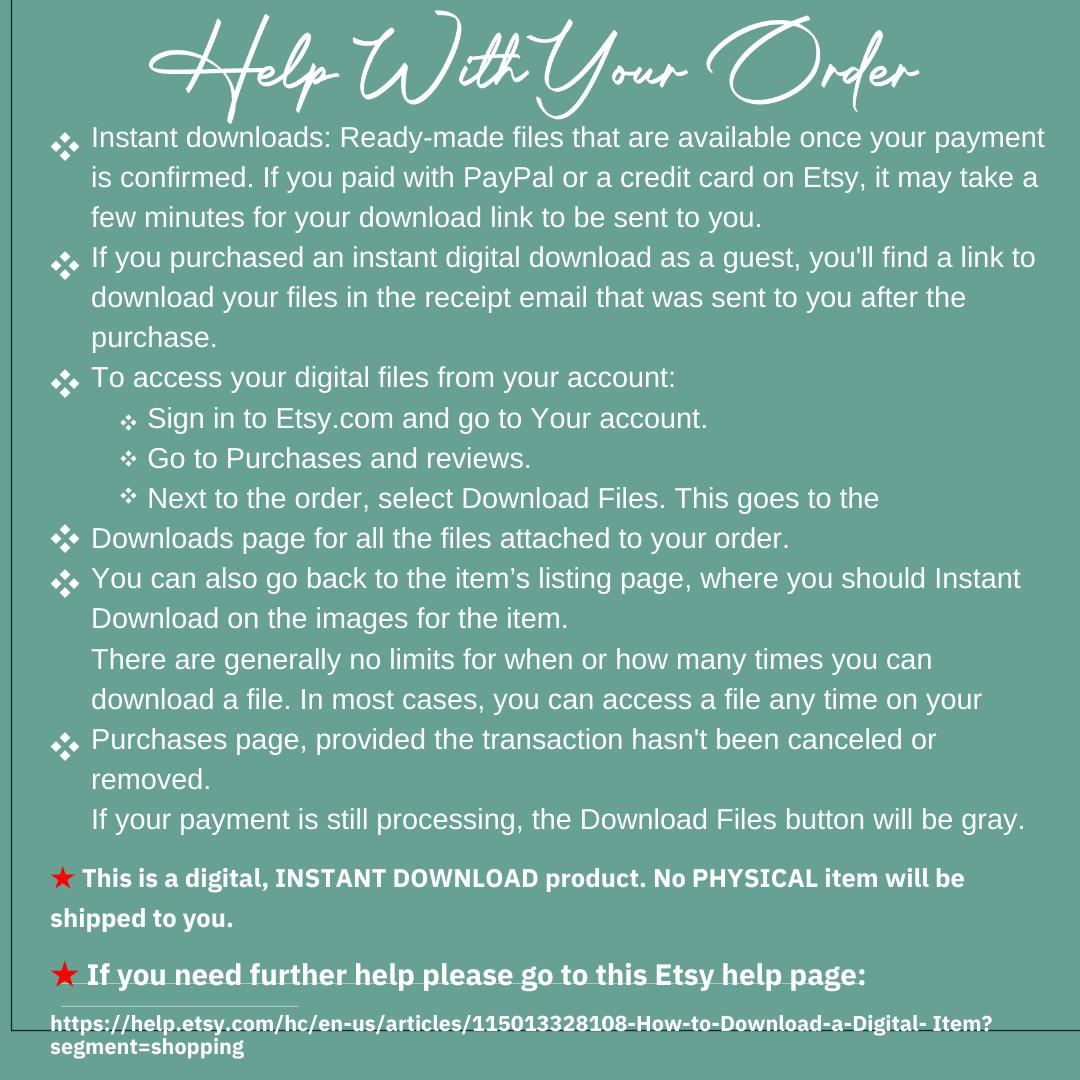 Printable Christmas Daily Planner & Gift Tags Set - Instant PDF and PNG ...