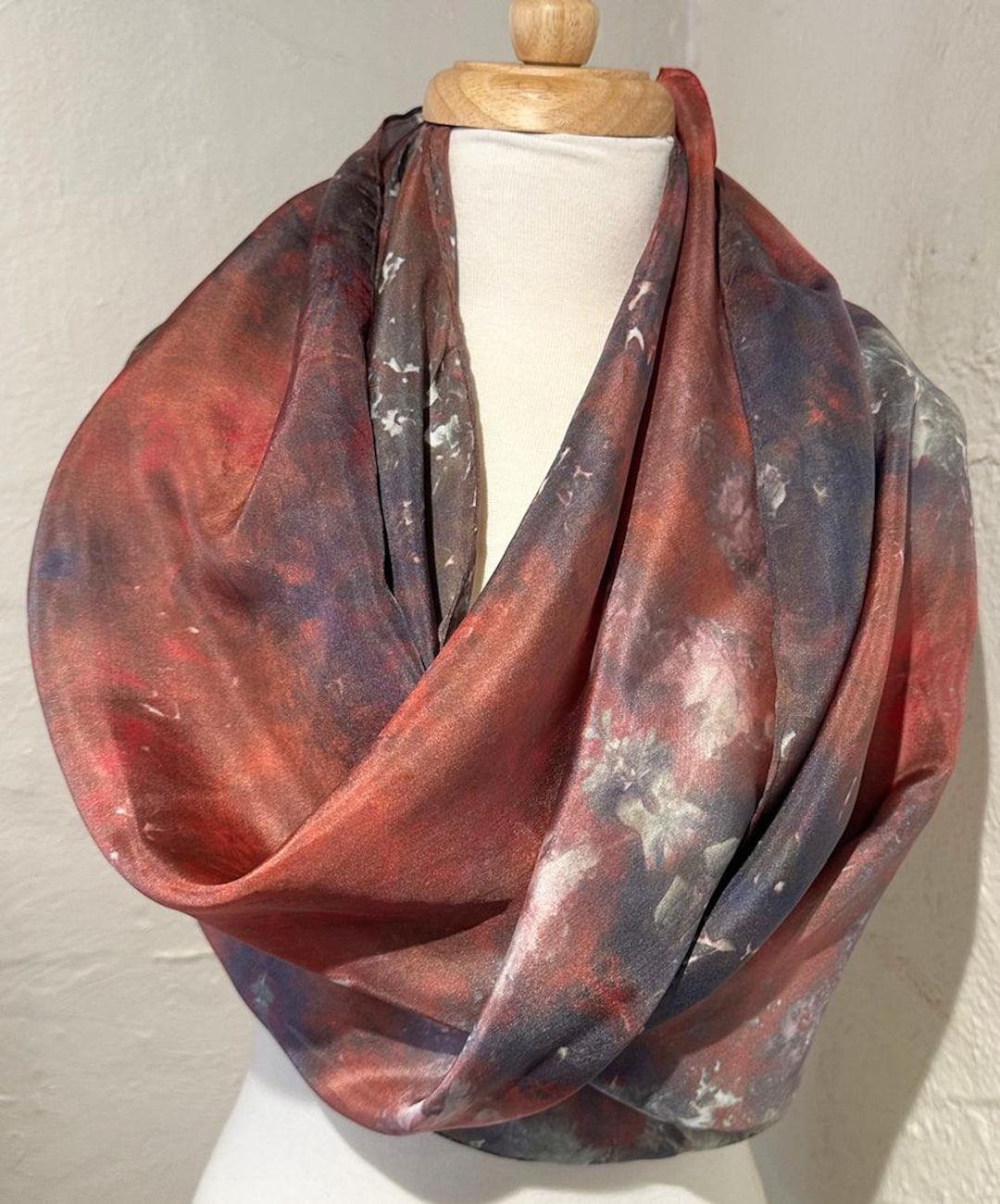 Persimmon & Graphite Nebula Scarf - Etsy