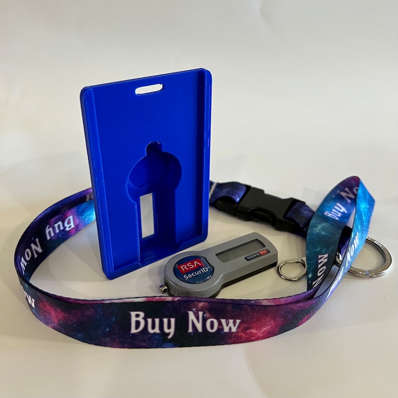 3D Printed Badge Holder With RSA Token Slot Stronger & Durable - Etsy