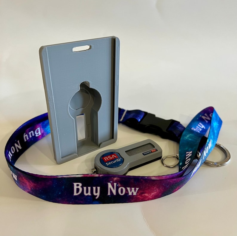 3D Printed Badge Holder With RSA Token Slot Stronger & Durable - Etsy